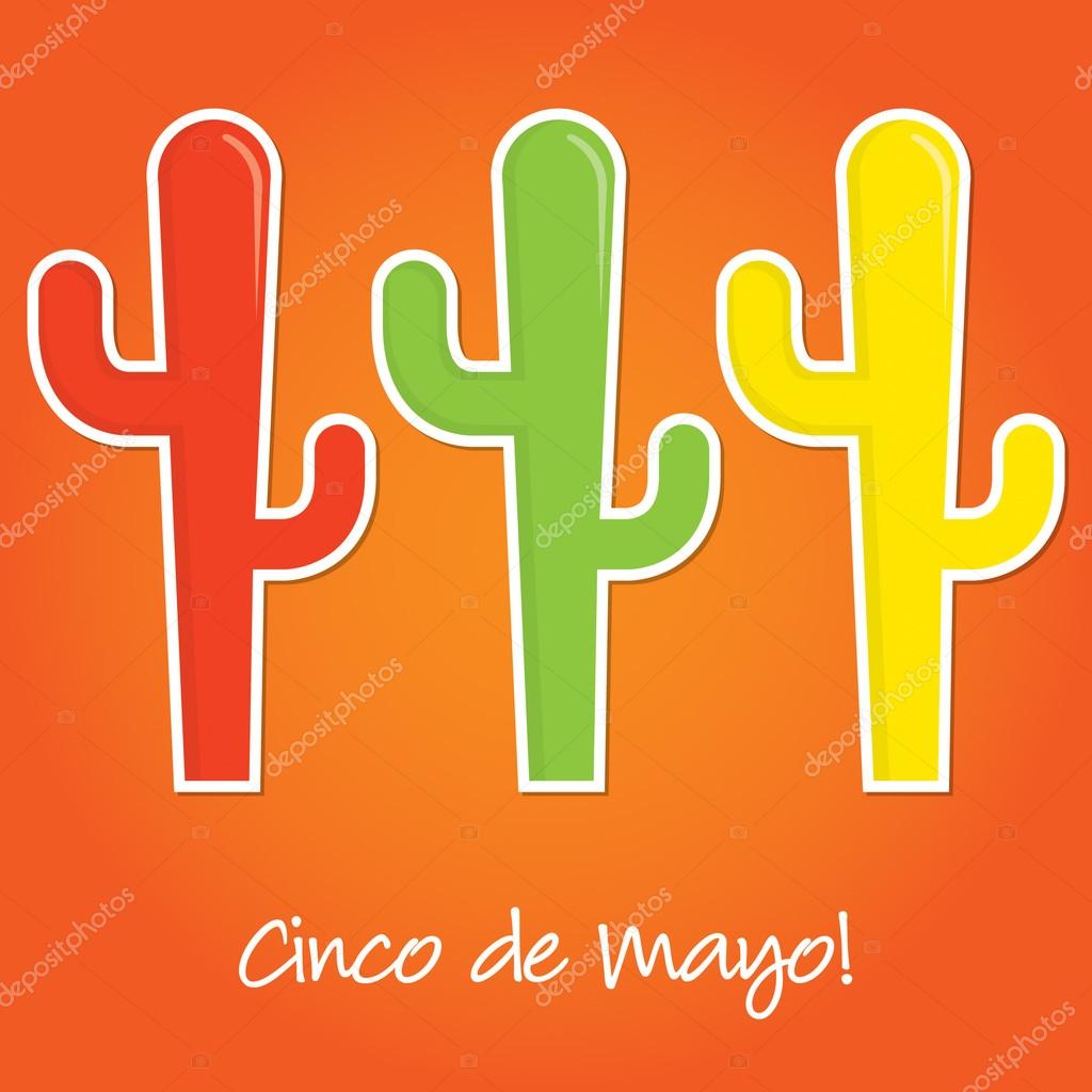 Cinco de Mayo paper cut out card in vector format. Stock Vector Image ...