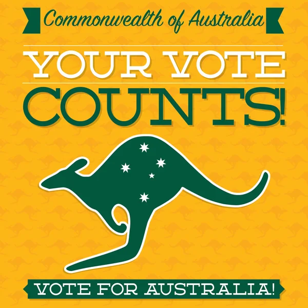Australian Election card in vector format. Stock Vector Image by ...
