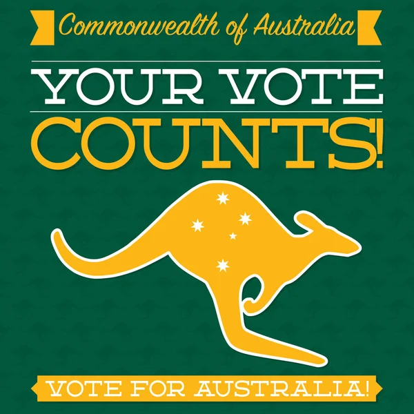 Australian Election card in vector format. Stock Vector Image by ...