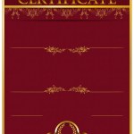 Vintage certificate with gold, luxury, ornamental frames Stock Vector ...