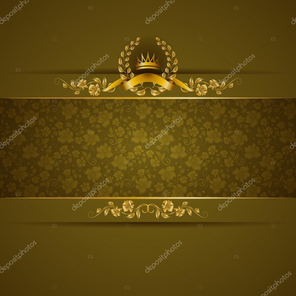 Elegant golden frame banner Stock Vector Image by ©juli_goncharova ...