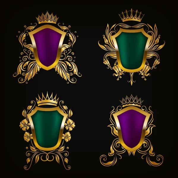 Escudos Medievales Imágenes De Stock De Arte Vectorial Depositphotos