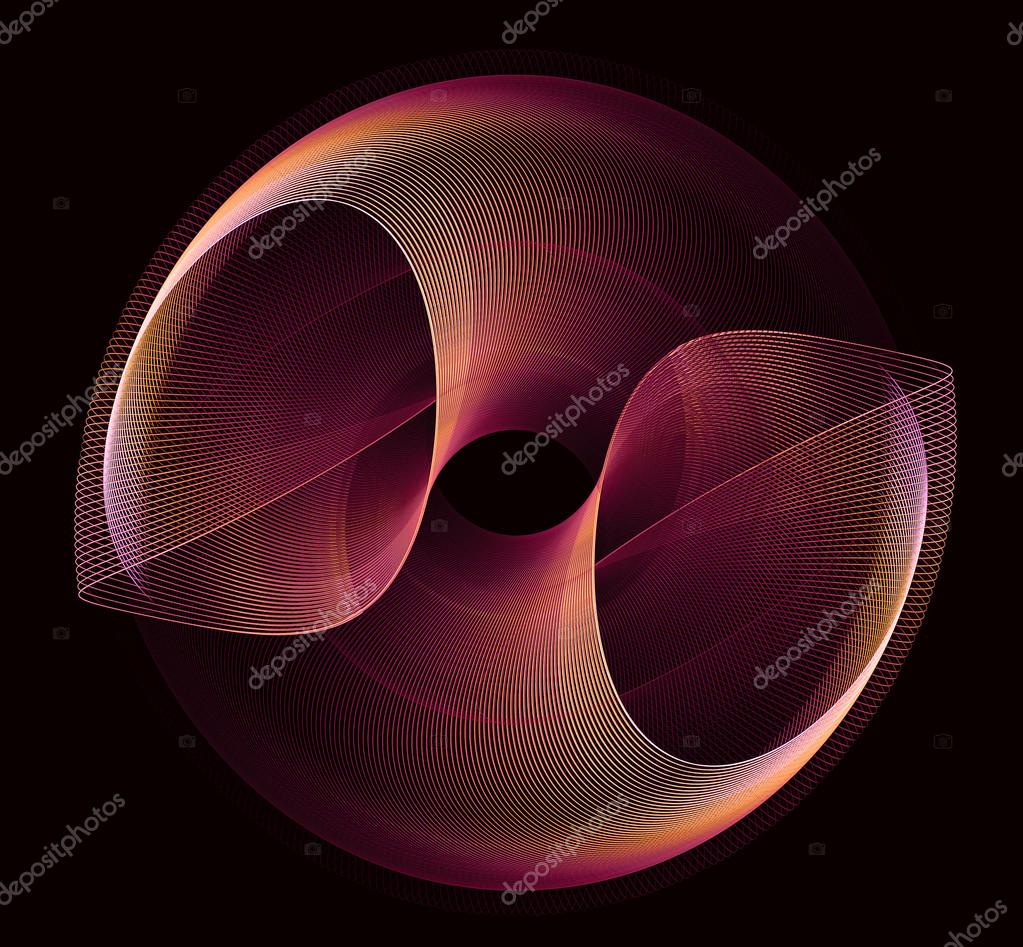 Abstract fractal rounded figure for design — Stock Photo © pelena #96333746
