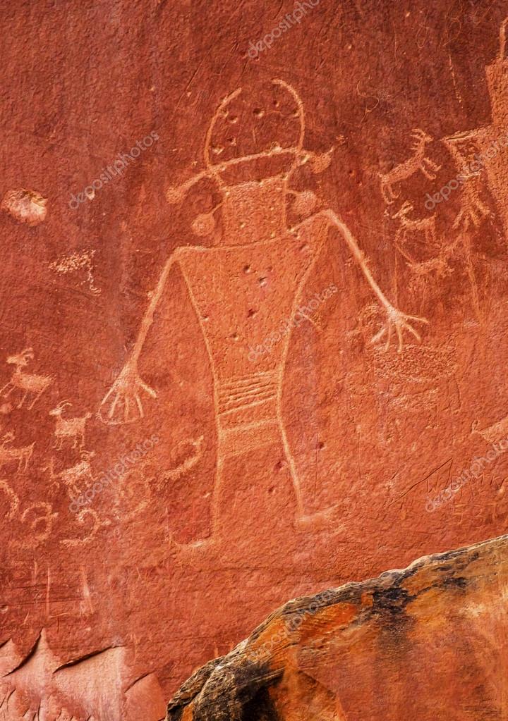 Native American Indian Fremont Petroglyphs Capital Reef National Park ...