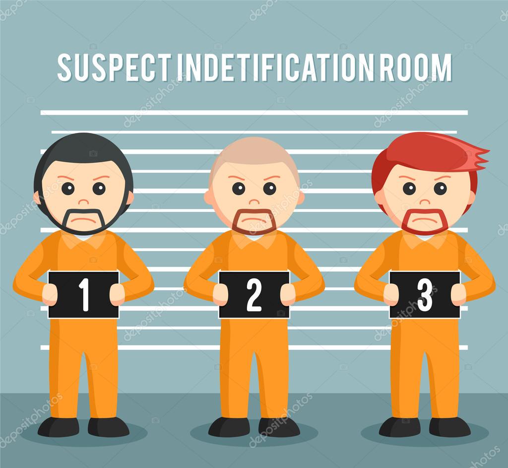 Suspect indetification room illustration design Stock Vector Image by ...