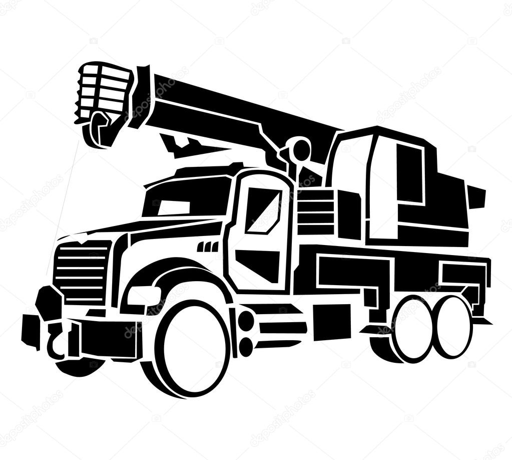 Crane Truck Clip Art