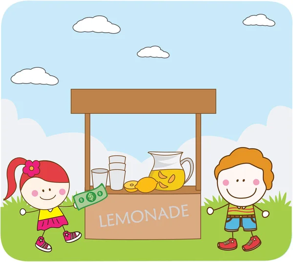 Selling Lemonade Clipart