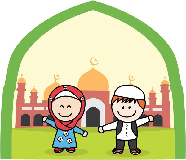 Muslim kids Stock Vector Image by ©redrockerz99 #75991555