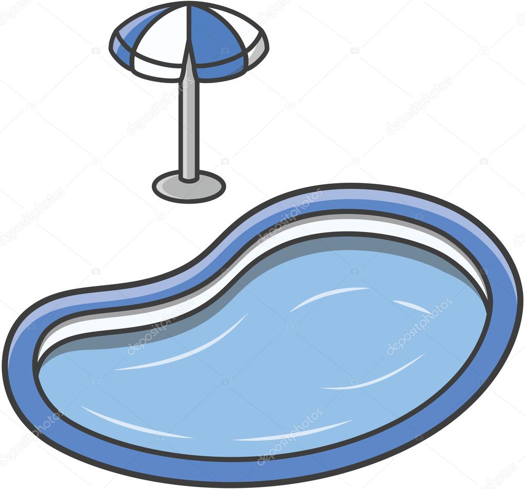Piscina Doodle Ilustración dibujos animados Vector de stock por ...