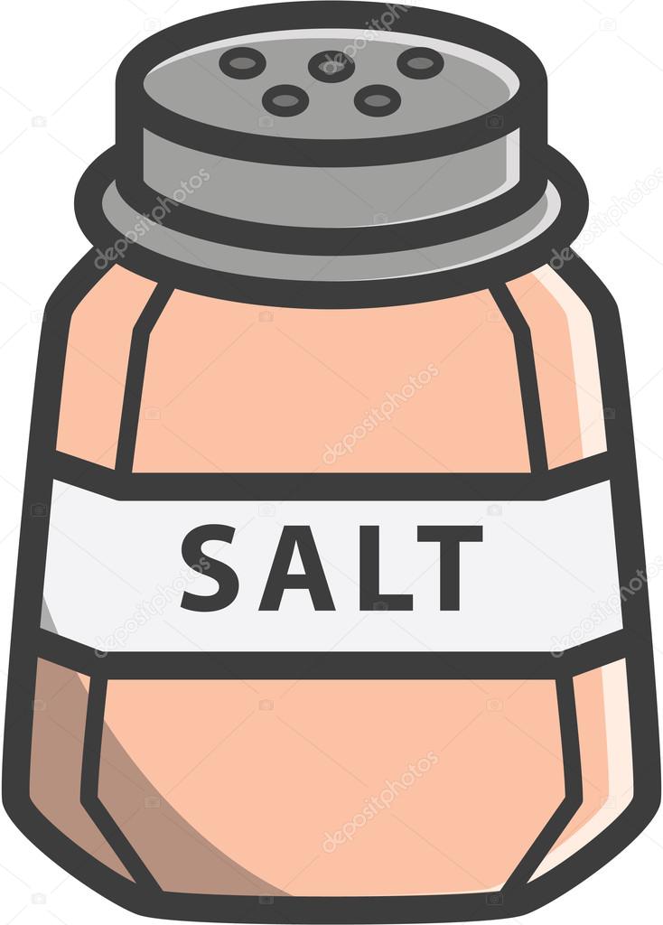 Ilustración de dibujos animados vector de sal — Vector de stock ...