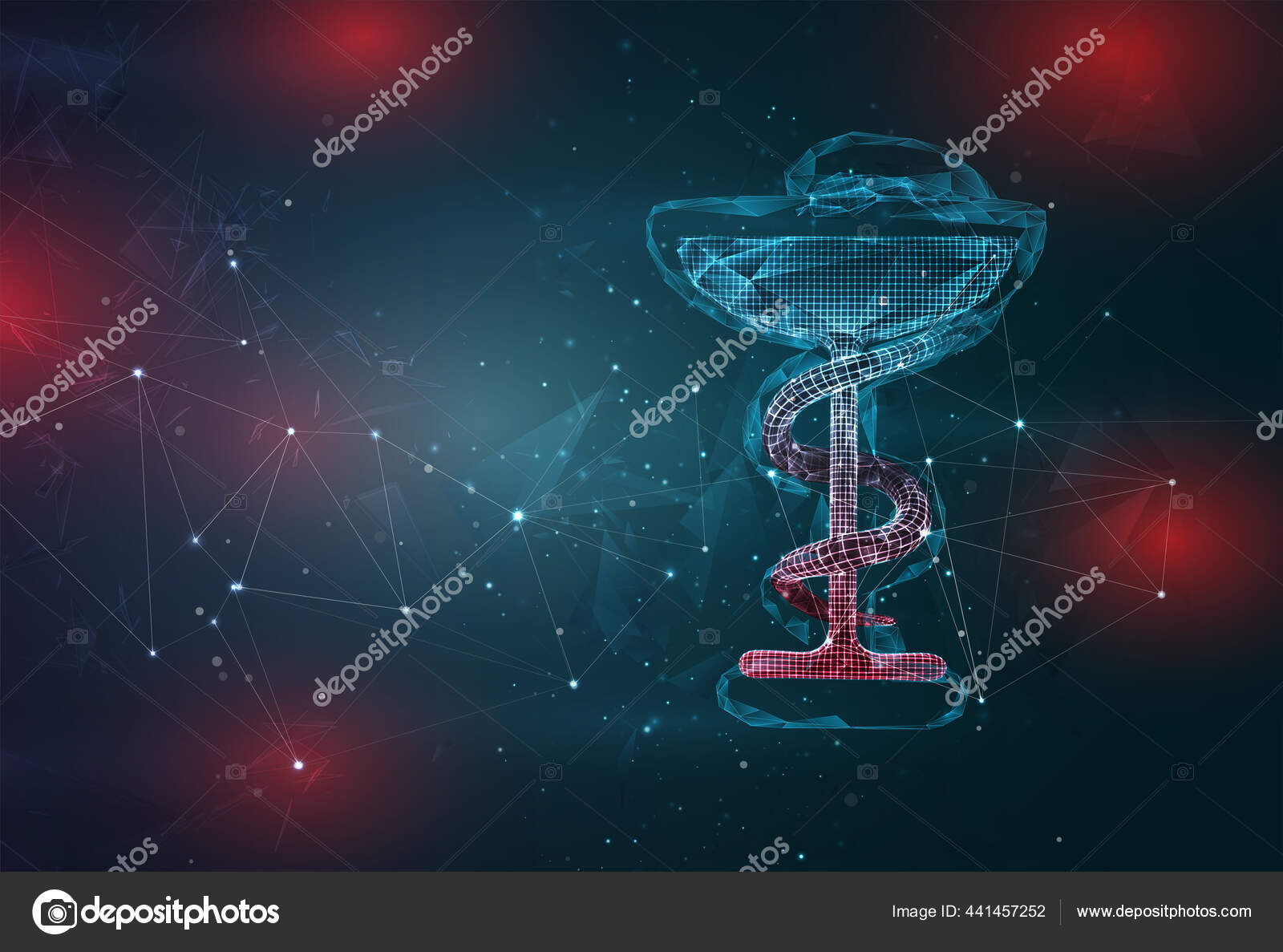 Pharmacy Logo Snake Red