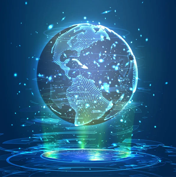 Vector Globe Planet Earth Power Element Force Nature Stock Vector Image ...