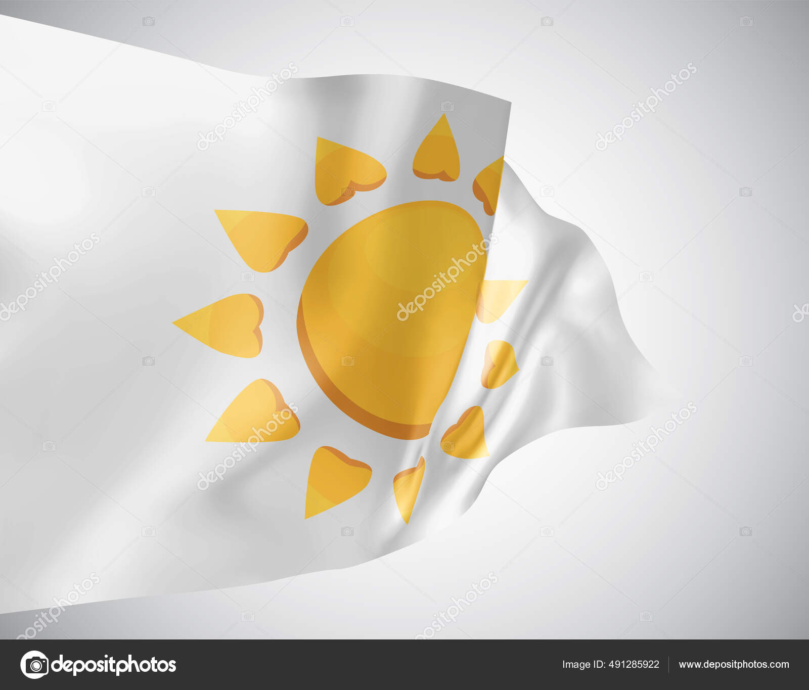 Sun Vector Flag Isolated White Background Stock Vector by ©coffeemill ...