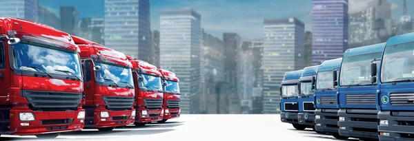 Truck fleet — Stock Photo © val_th #66307439