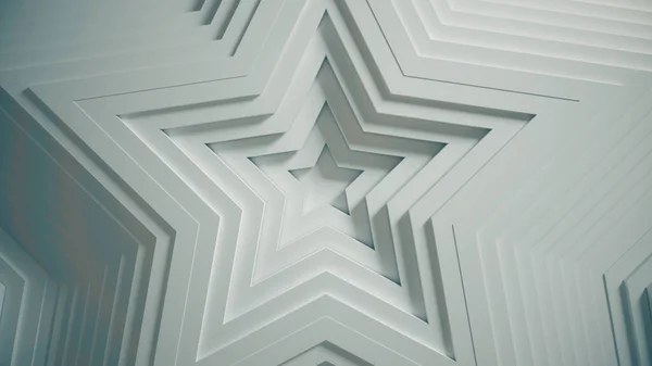 Abstract star pattern with offset effect and smooth white color ...