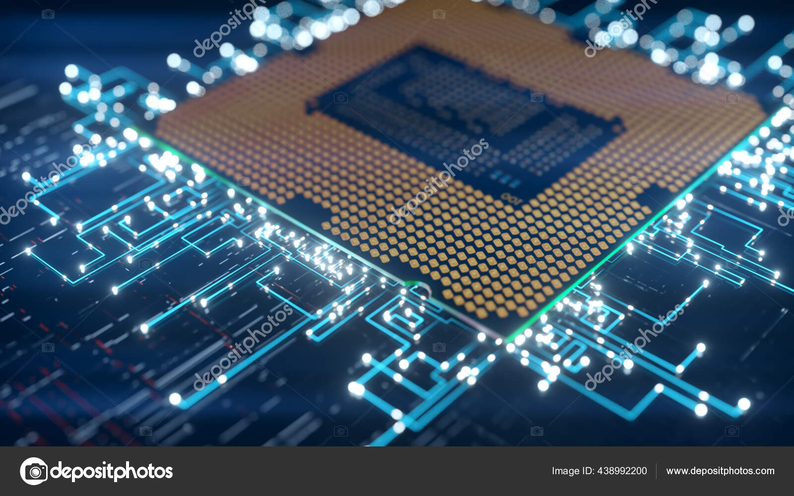 Computer Processor Millions Connections Signals Technology Cpu Background Pulses Signals Stock ...