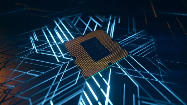 Computer Processor Millions Connections Signals Technology Cpu Background Pulses Signals Stock ...