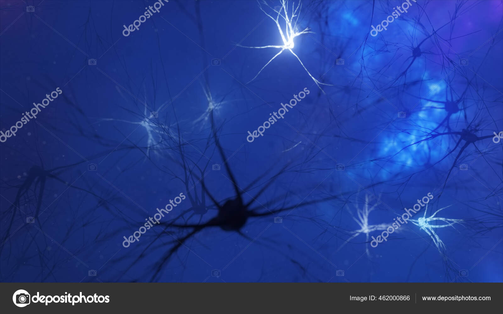 Illustration Activity Neurons Synapses Neural Connections Outer Space ...