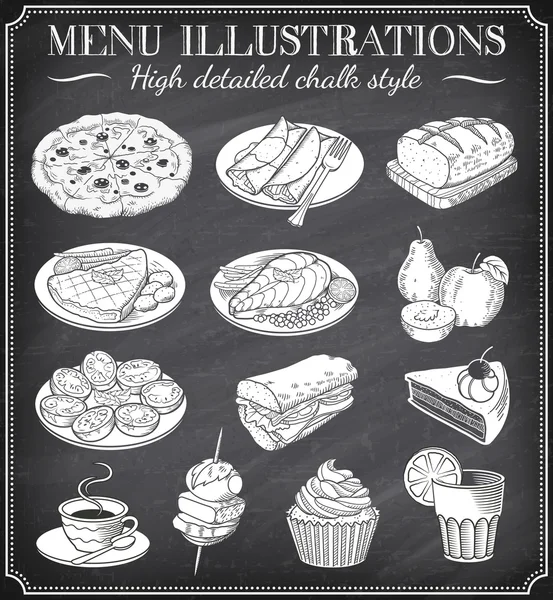 4,806 Chalkboard food Stock Illustrations | Depositphotos®