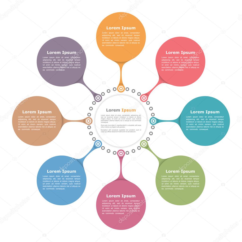 Plantilla de diagrama de círculo Stock Vector by ©human_306 102001370