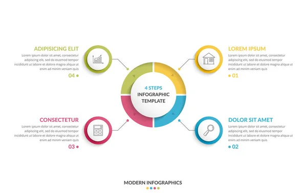 Circle Diagram Template Seven Steps Options Process Chart Infographic ...