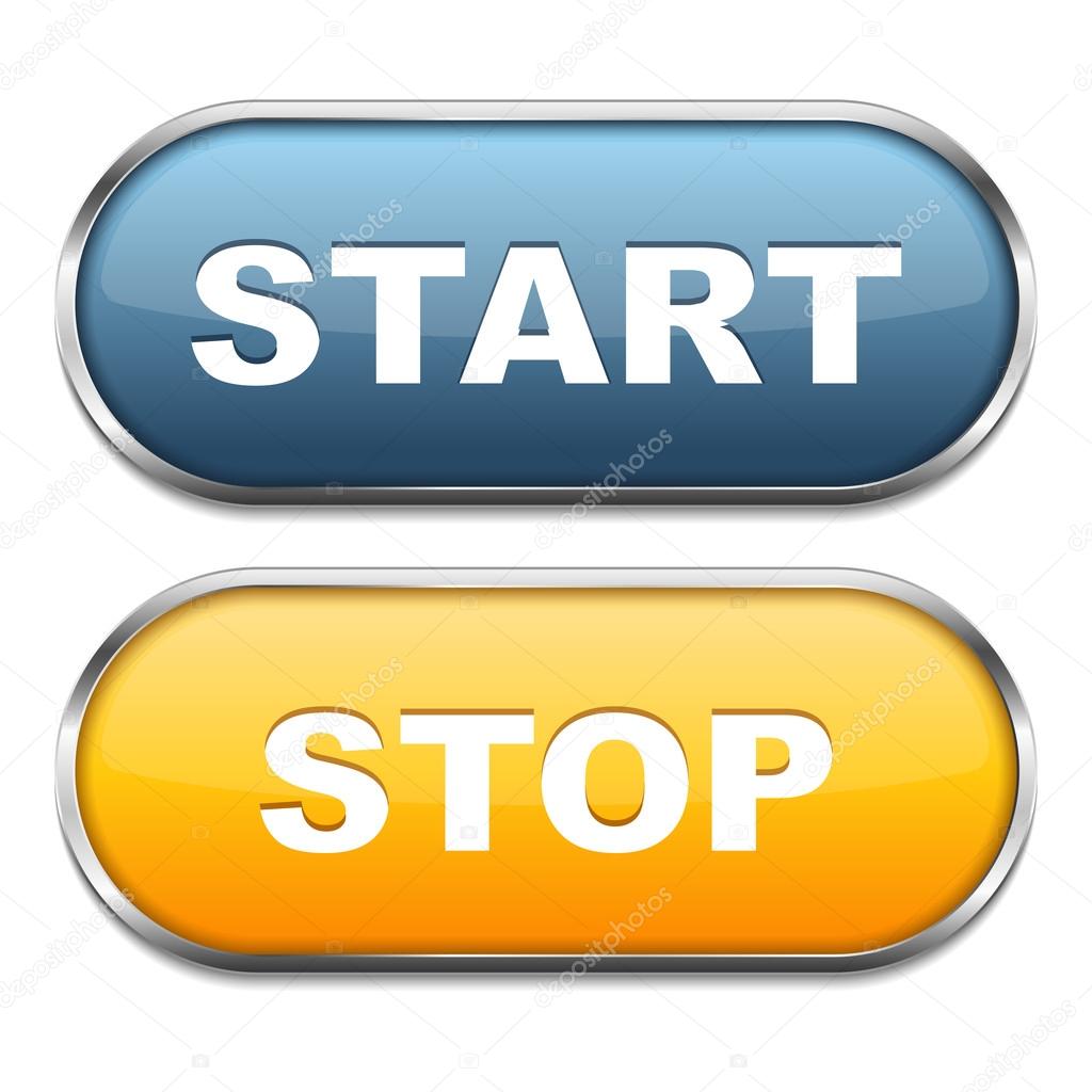 Start and Stop Buttons Stock Vector by ©human_306 57646507