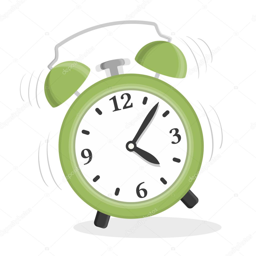 Green Alarm Clock Stock Vector Image by ©human_306 #91024038