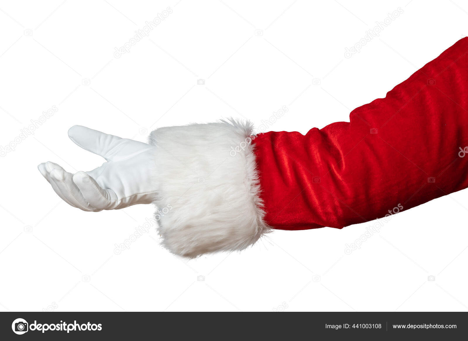 Santa Claus hand isolated on white background Stock Photo by ©Fotolit2 ...