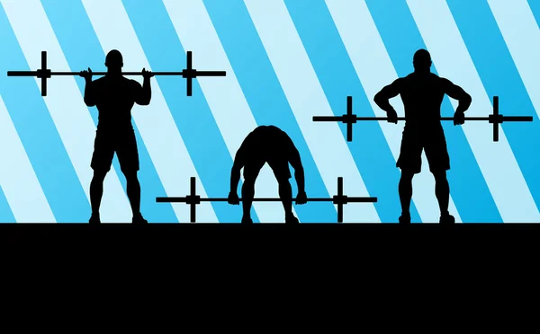 Crossfit training with weights vector background concept Stock Vector ...