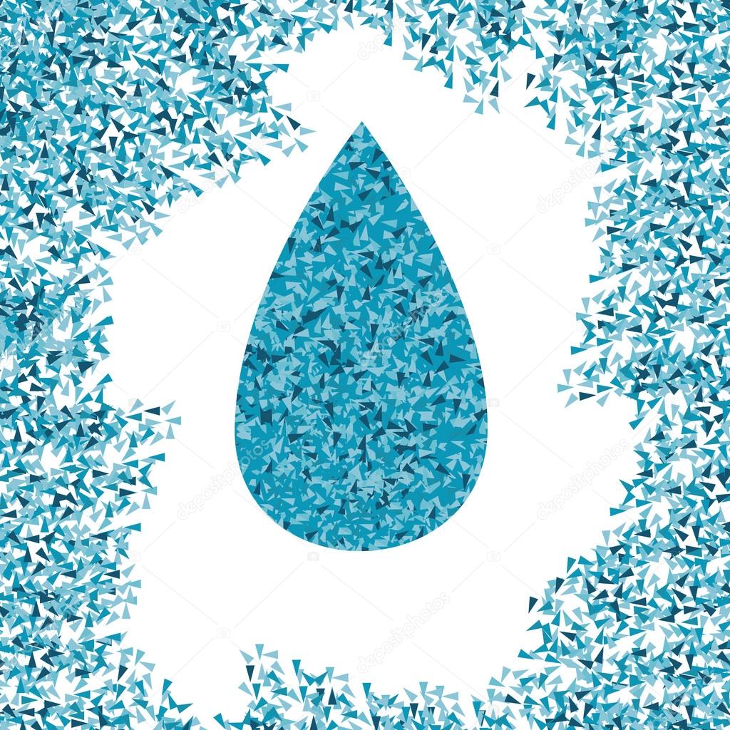Blue ecology water drop vector background concept Stock Vector Image by ...