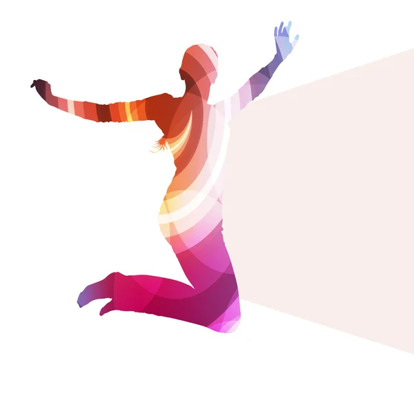 15,469 Jumping woman Vector Images - Free & Royalty-free Jumping woman ...