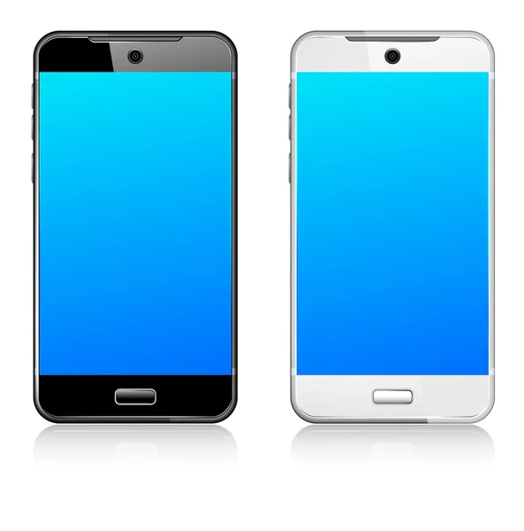 Cell Smart Mobile Phone 3D and 2D — Stock Vector © Fenton #7061566