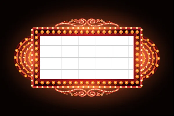 Brightly theater glowing retro cinema neon sign Stock Vector Image by ...