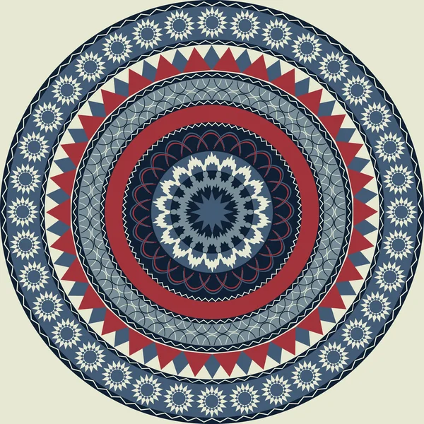 Circular Pattern Abstract Geometric Shapes Vector Illustration Stock ...