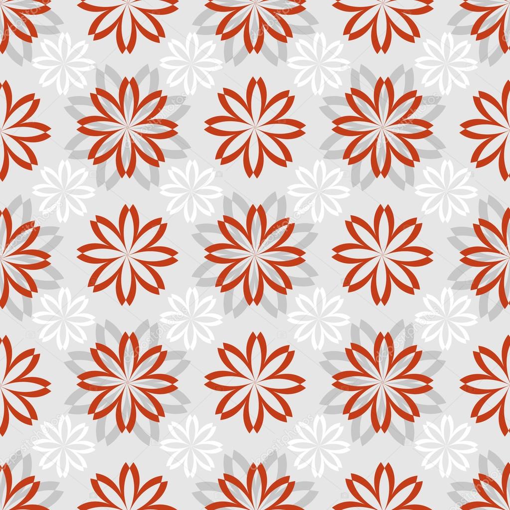 Seamless vector illustration of abstract flowers — Stock Vector © Nadin ...