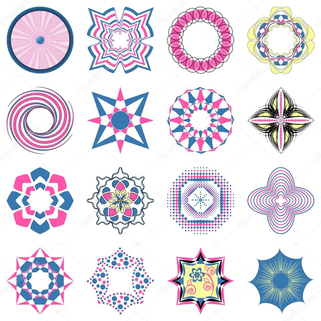 Imágenes: figuras abstractas | Vector conjunto de figuras abstractas ...