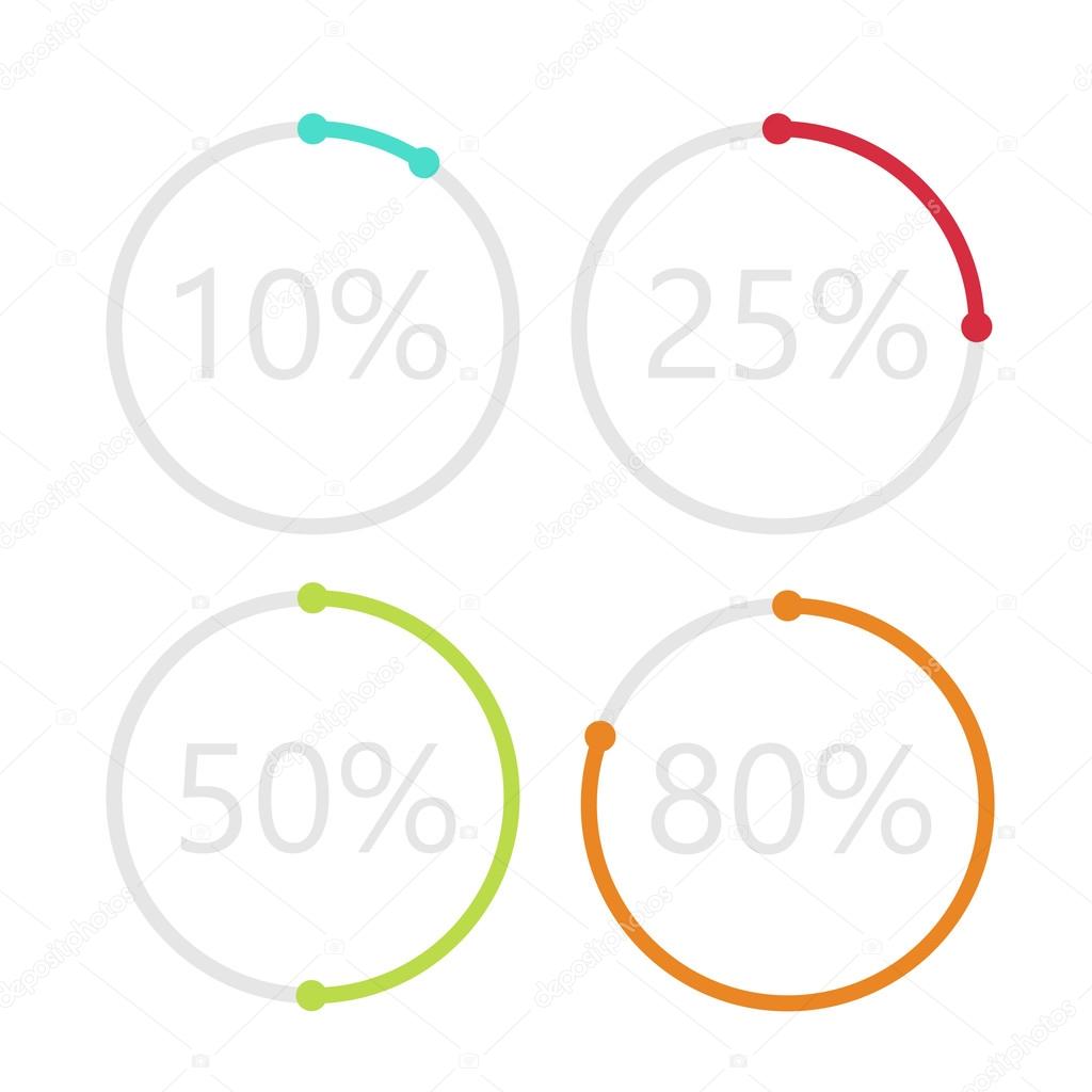 Vector modern circle percent set background Stock Vector by ©trambo ...