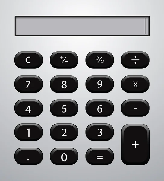 Vector concept modern calculator background. Stock Vector Image by ...
