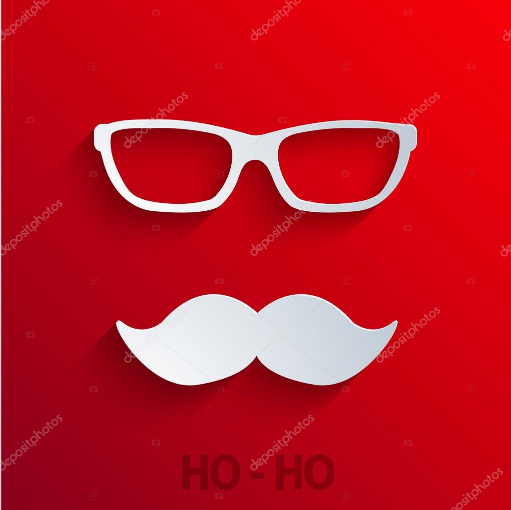 Vector concepto moderno santa claus icono en rojo Vector de stock por ...