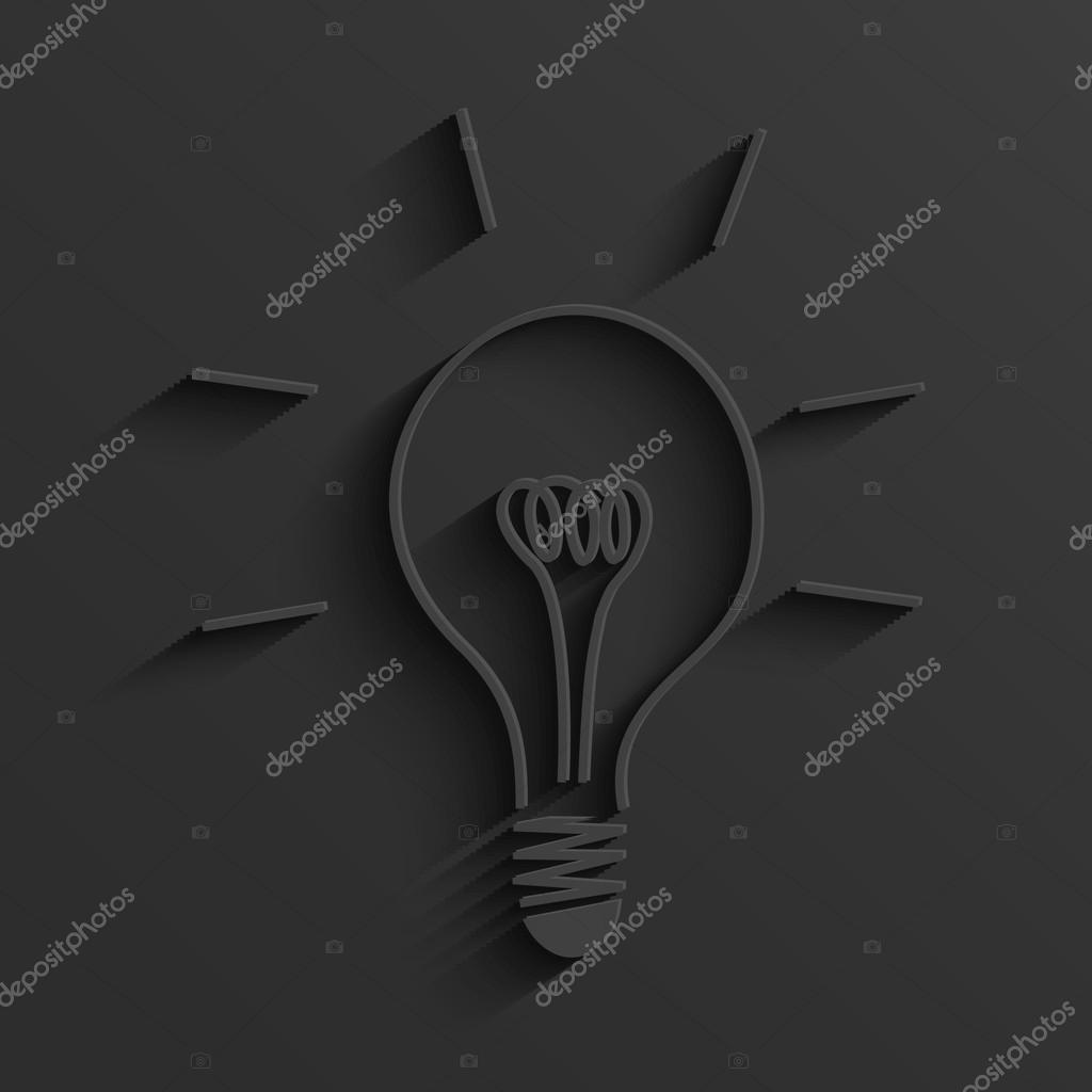 Vector modern light bulb background. Stock Vector by ©trambo 62560063