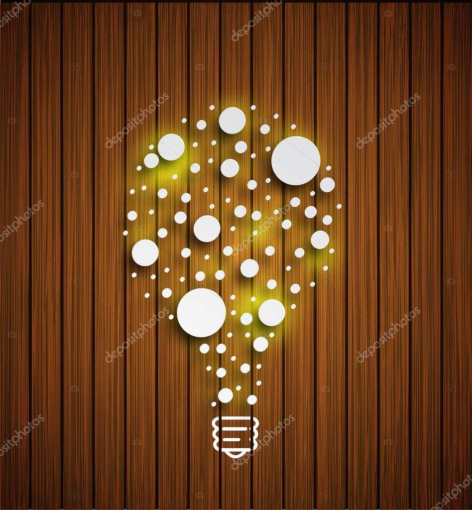 Vector modern light bulb background. Stock Vector Image by ©trambo ...