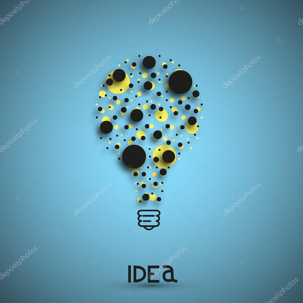 Vector modern light bulb background. Stock Vector Image by ©trambo ...