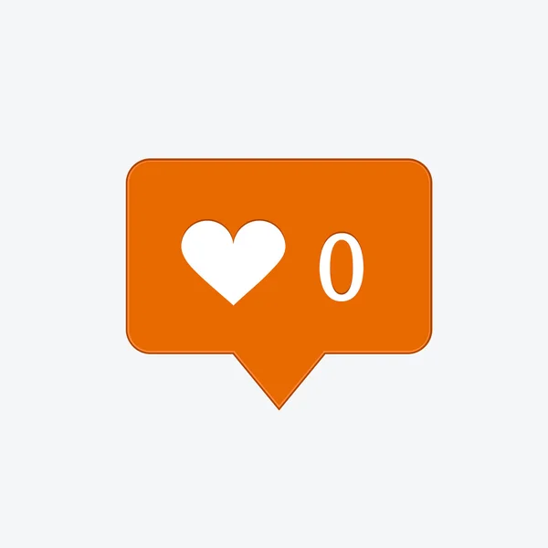 Like orange icon. 999 likes. — Stock Vector © sibgat #74244009