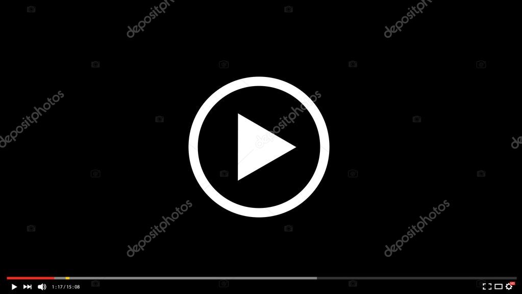 Vector modern video player background. Stock Vector Image by ©trambo ...