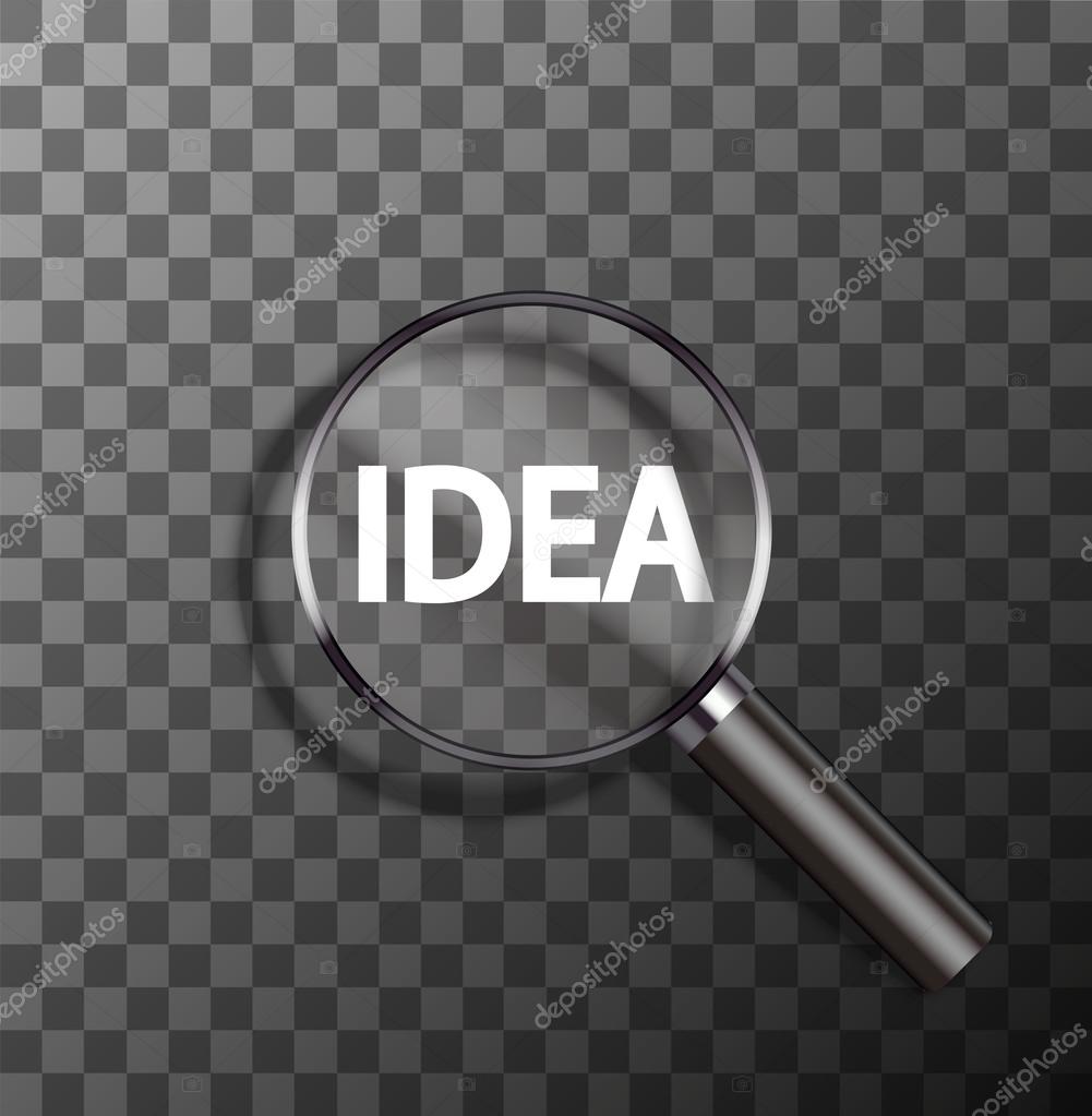 Vector word in magnifying glass Stock Vector by ©trambo 84840986