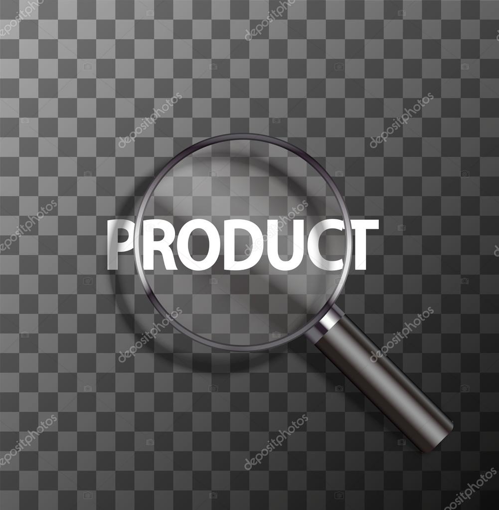 Vector word in magnifying glass Stock Vector by ©trambo 84841090