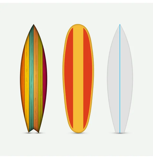 Conjunto de tablas de surf imágenes de stock de arte vectorial ...