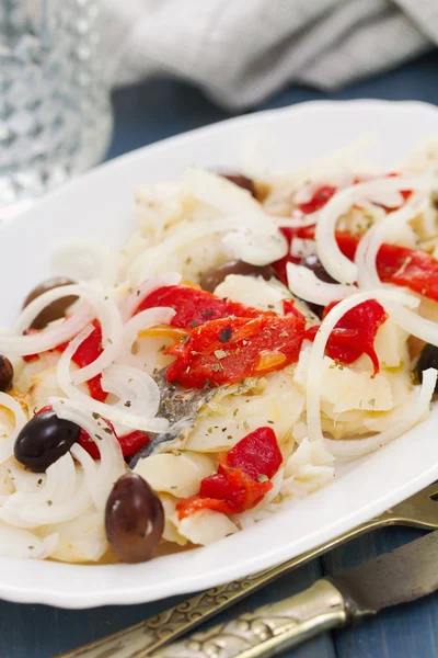 cod fish with red pepper - Stock Image - Everypixel