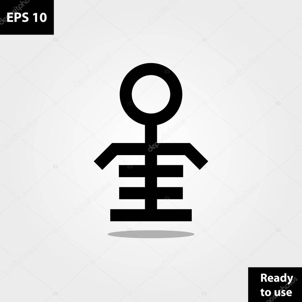 Torso bone gym logo company, logo vector template design. Ready to use ...