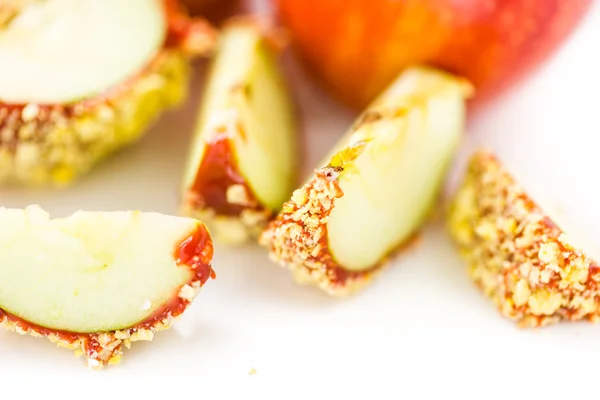 Apple slices and nuts Stock Photos, Royalty Free Apple slices and nuts ...